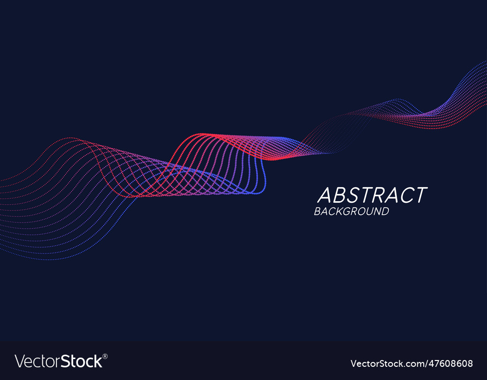 Abstract background with dynamic waves Royalty Free Vector
