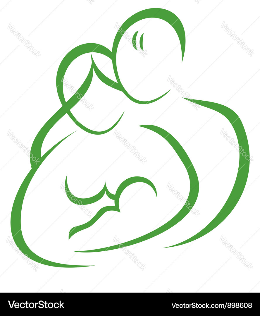 Happy family symbol Royalty Free Vector Image - VectorStock