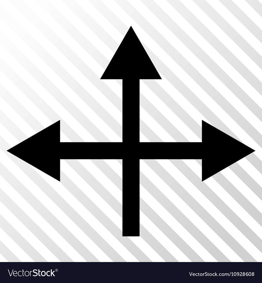 Intersection directions icon Royalty Free Vector Image
