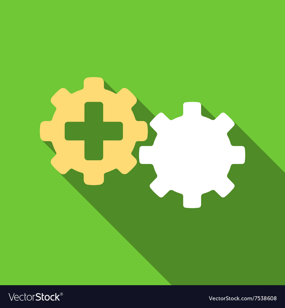 Medical Process Flat Long Shadow Square Icon Vector Image Medical Process Flat Long Shadow Square Icon Vector Image