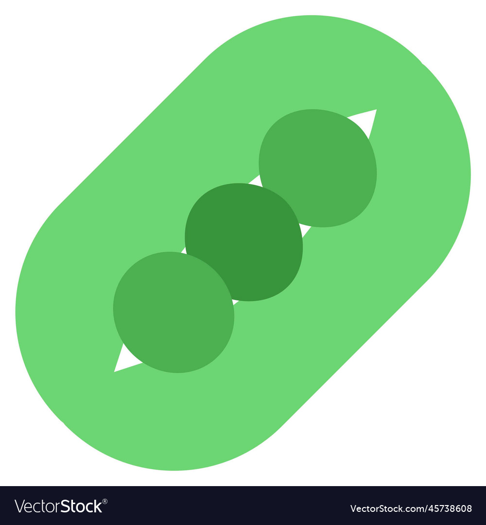 Peas an excellent source of vitamins Royalty Free Vector