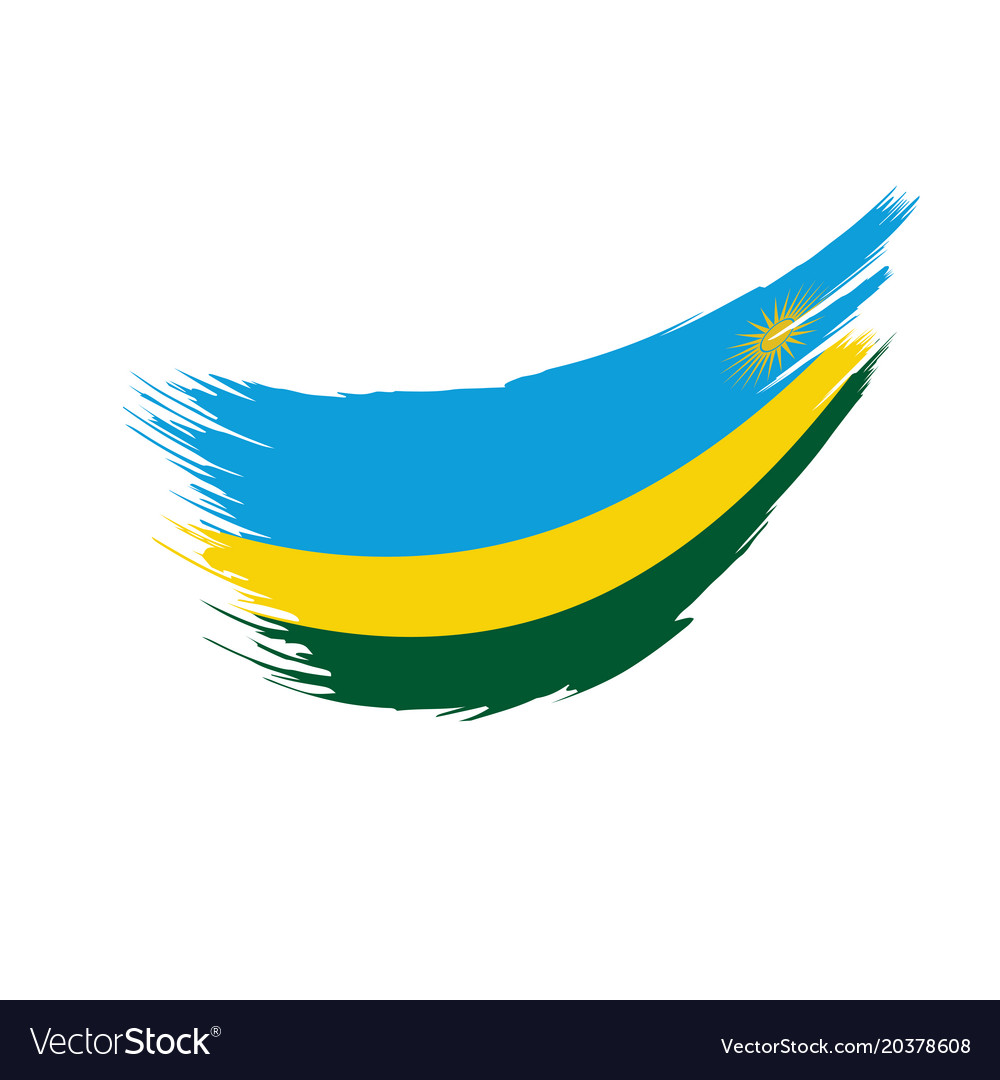 Rwanda flag Royalty Free Vector Image - VectorStock