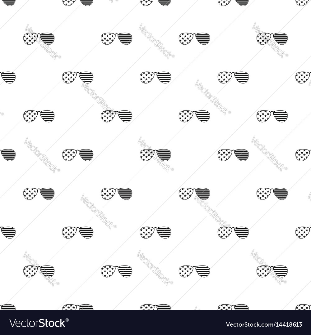 American glasses pattern Royalty Free Vector Image
