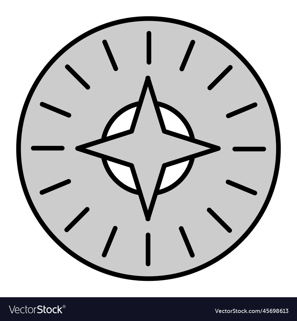 Compass with arrows 3 Royalty Free Vector Image