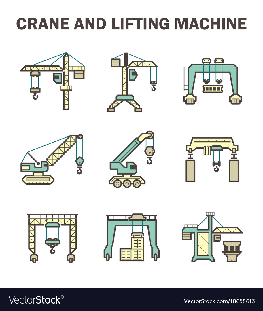 Crane icon Royalty Free Vector Image - VectorStock