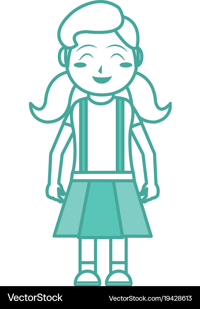 Girl cartoon design Royalty Free Vector Image - VectorStock