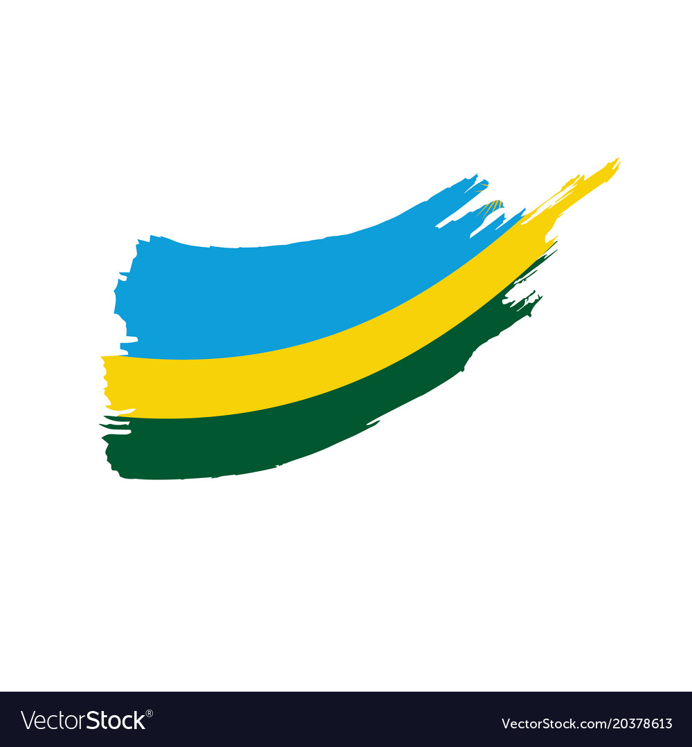 Rwanda flag Royalty Free Vector Image - VectorStock