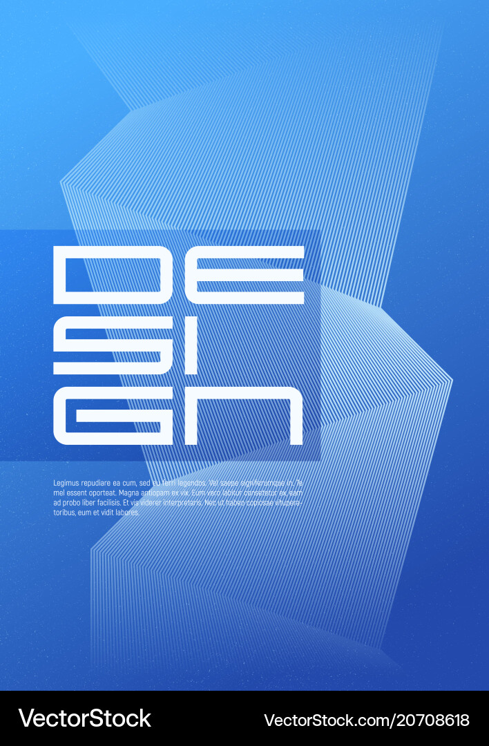 A4 size abstract geometric minimalist cover design