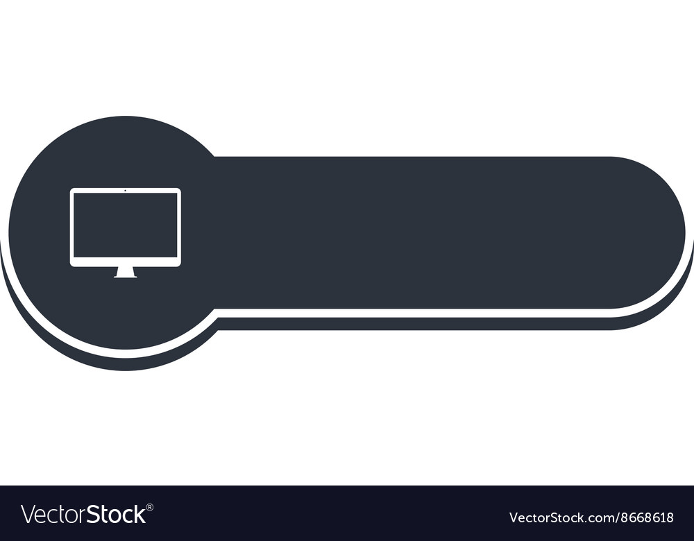 Computer banner template Royalty Free Vector Image