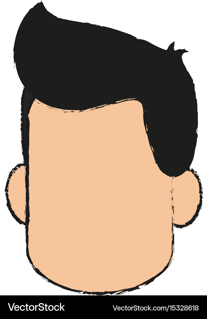 Faceless head of man icon image Royalty Free Vector Image