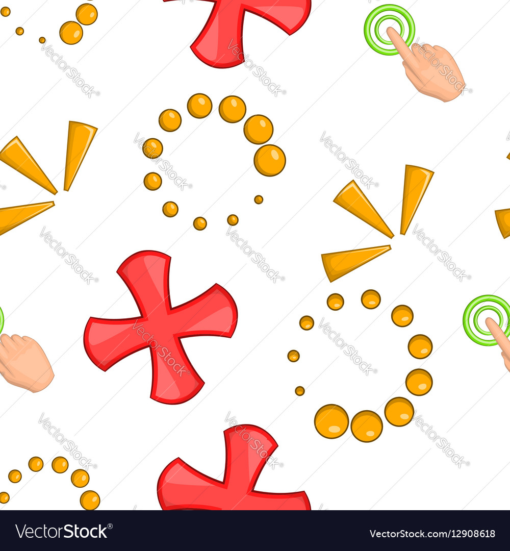 Mouse pointer pattern cartoon style Royalty Free Vector
