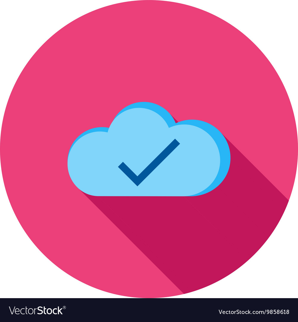 Verified cloud Royalty Free Vector Image - VectorStock