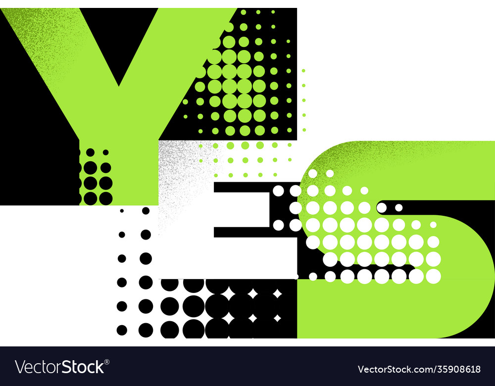 Yes Royalty Free Vector Image - VectorStock