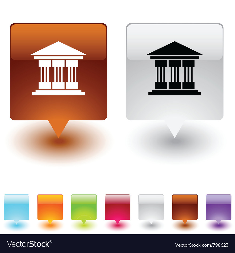 Exchange square button Royalty Free Vector Image