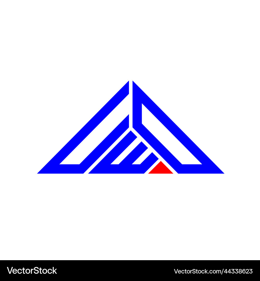 Uwd letter logo creative design with graphic Vector Image