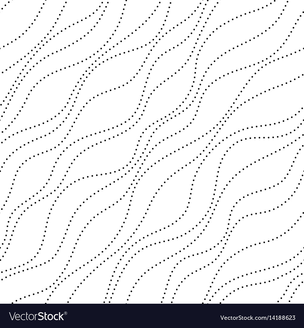Wave dots pattern Royalty Free Vector Image - VectorStock