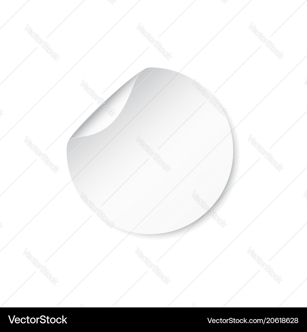 Blank sticker icon empty promotional label with Vector Image