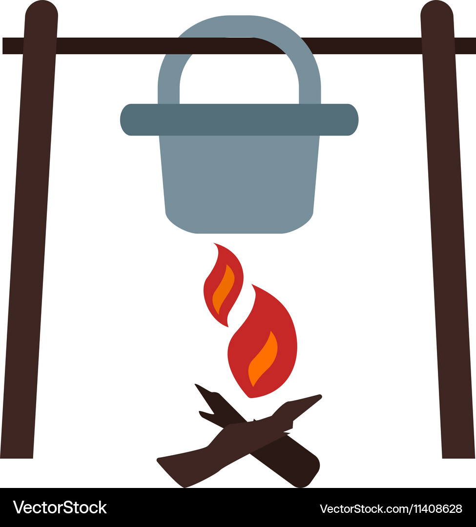 Camp Fire Royalty Free Vector Image - VectorStock