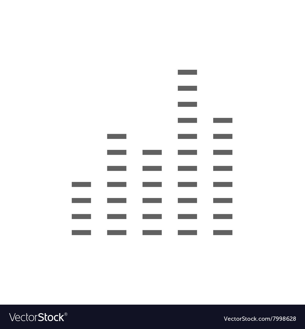Digital equalizer line icon Royalty Free Vector Image Digital equalizer line icon Royalty Free Vector Image