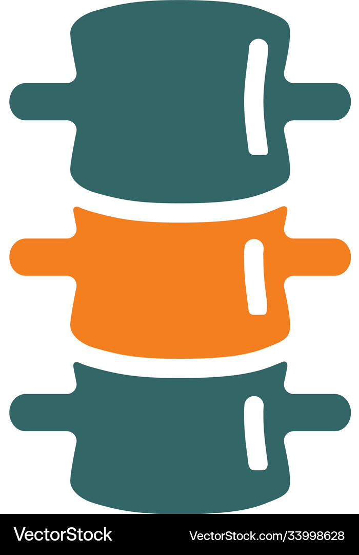 Human spine colored icon healthy spinal canal Vector Image