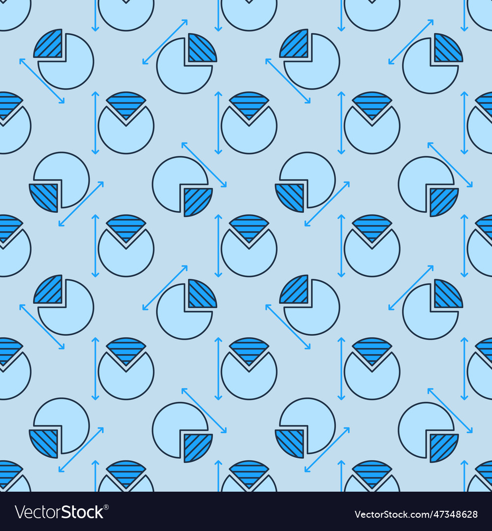 Mathematics circle math colored seamless pattern Vector Image