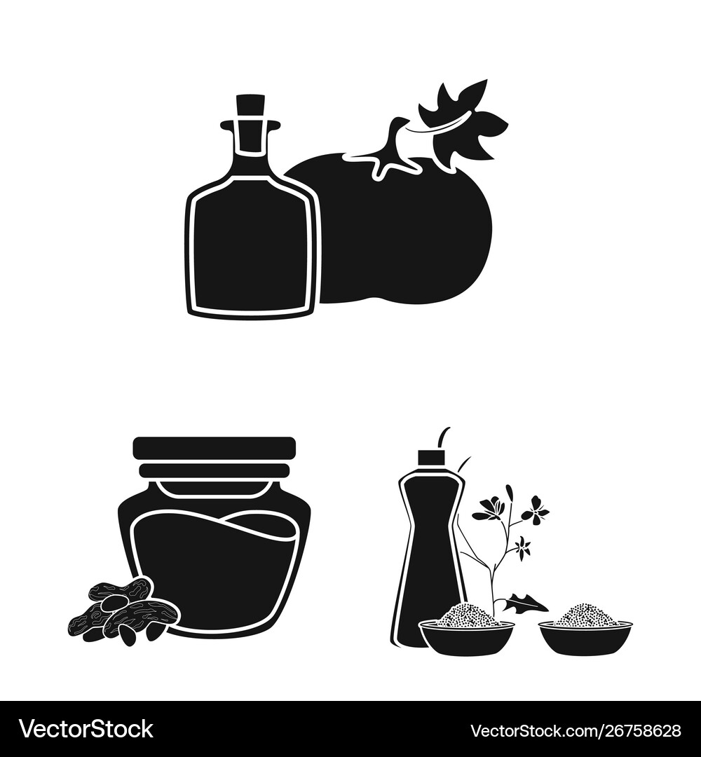 Oil and agriculture icon Royalty Free Vector Image
