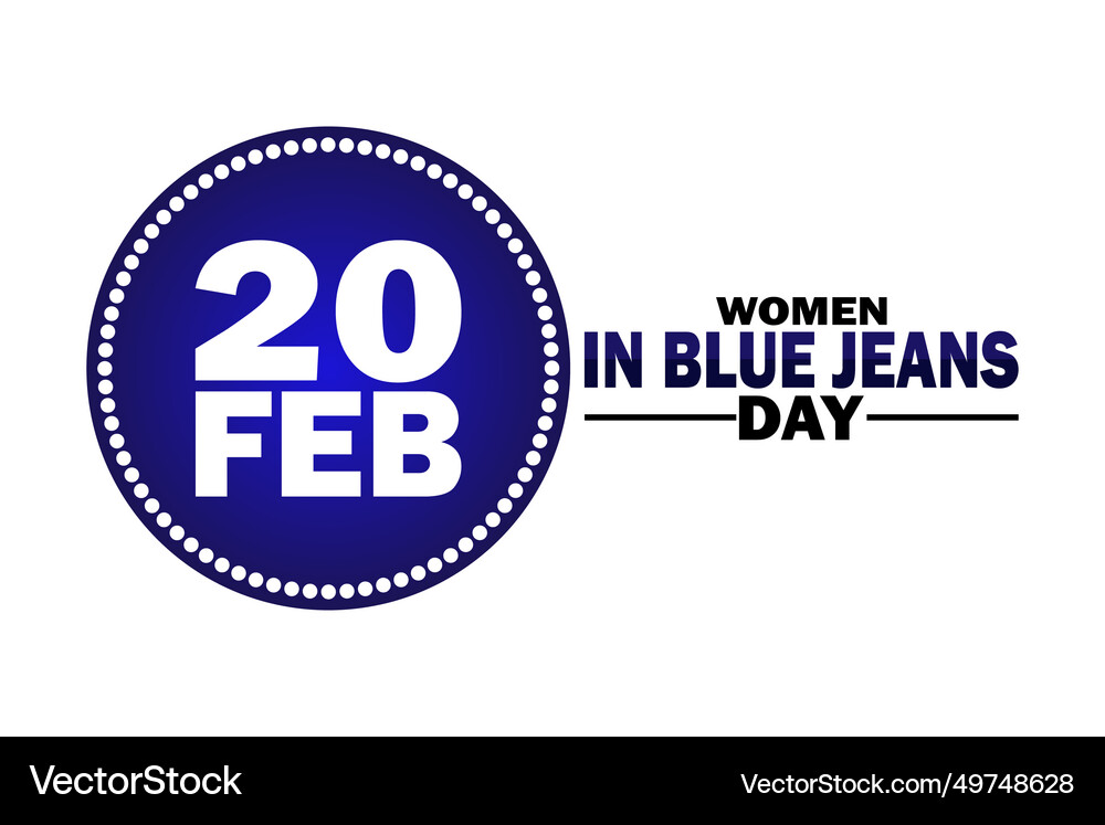 Women in blue jeans days Royalty Free Vector Image