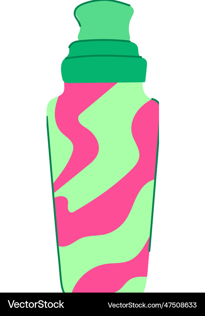 Drink cocktail shaker cartoon Royalty Free Vector Image