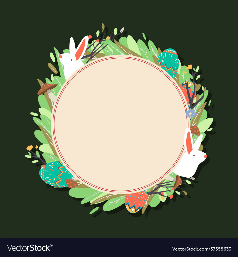 Easter border Royalty Free Vector Image - VectorStock