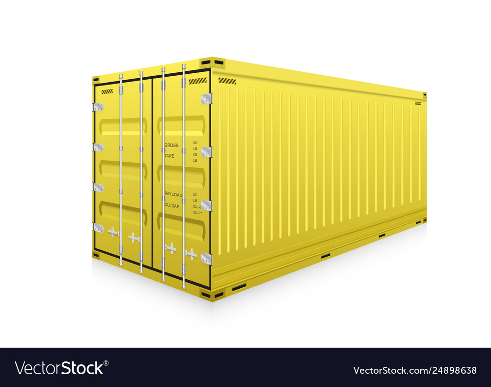 Cargo container Royalty Free Vector Image - VectorStock