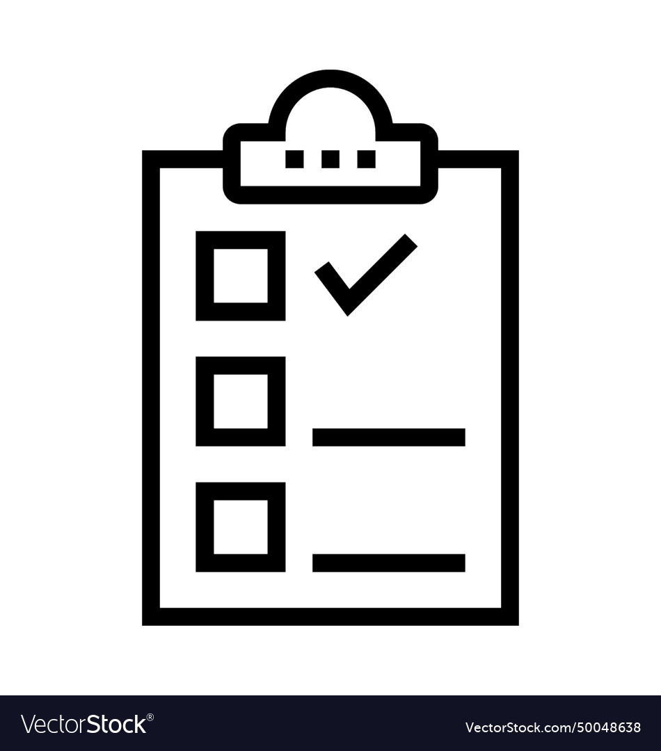 Checklist icon Royalty Free Vector Image - VectorStock