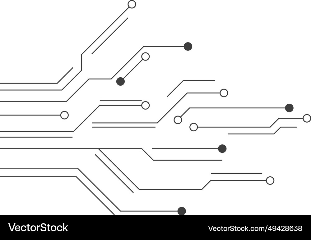 Circuit electric tech Royalty Free Vector Image