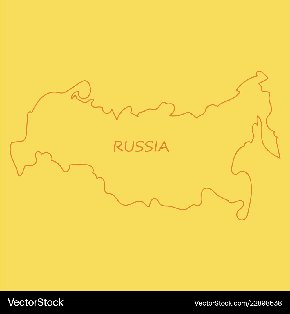 Flag map of russia Royalty Free Vector Image - VectorStock