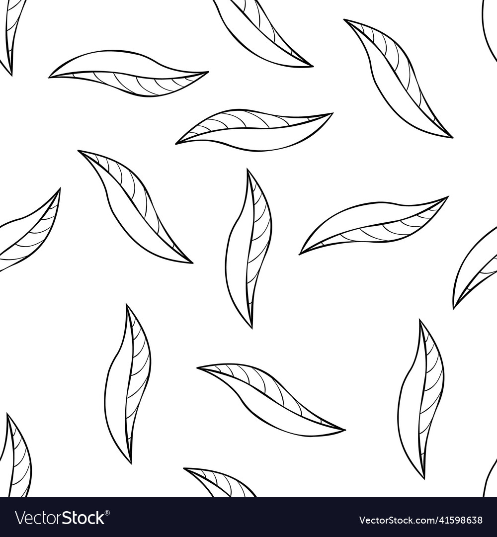 Leaf lines Royalty Free Vector Image - VectorStock