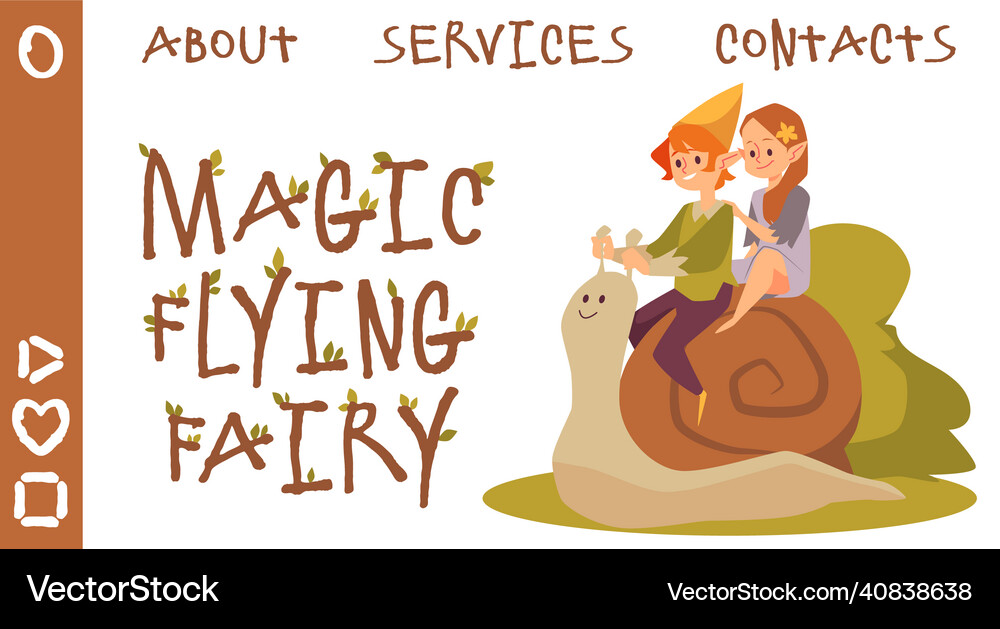 Magic cartoon female and male pixie characters Vector Image