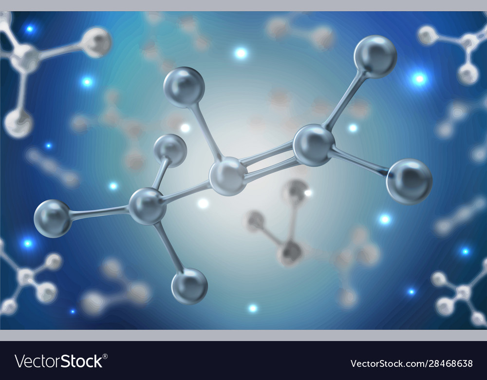 Molecules background Royalty Free Vector Image
