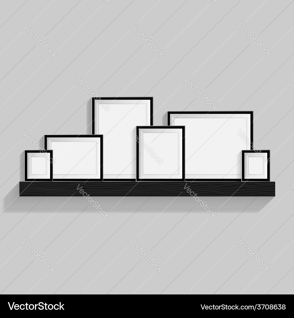 Picture frame Photo art gallery Royalty Free Vector Image