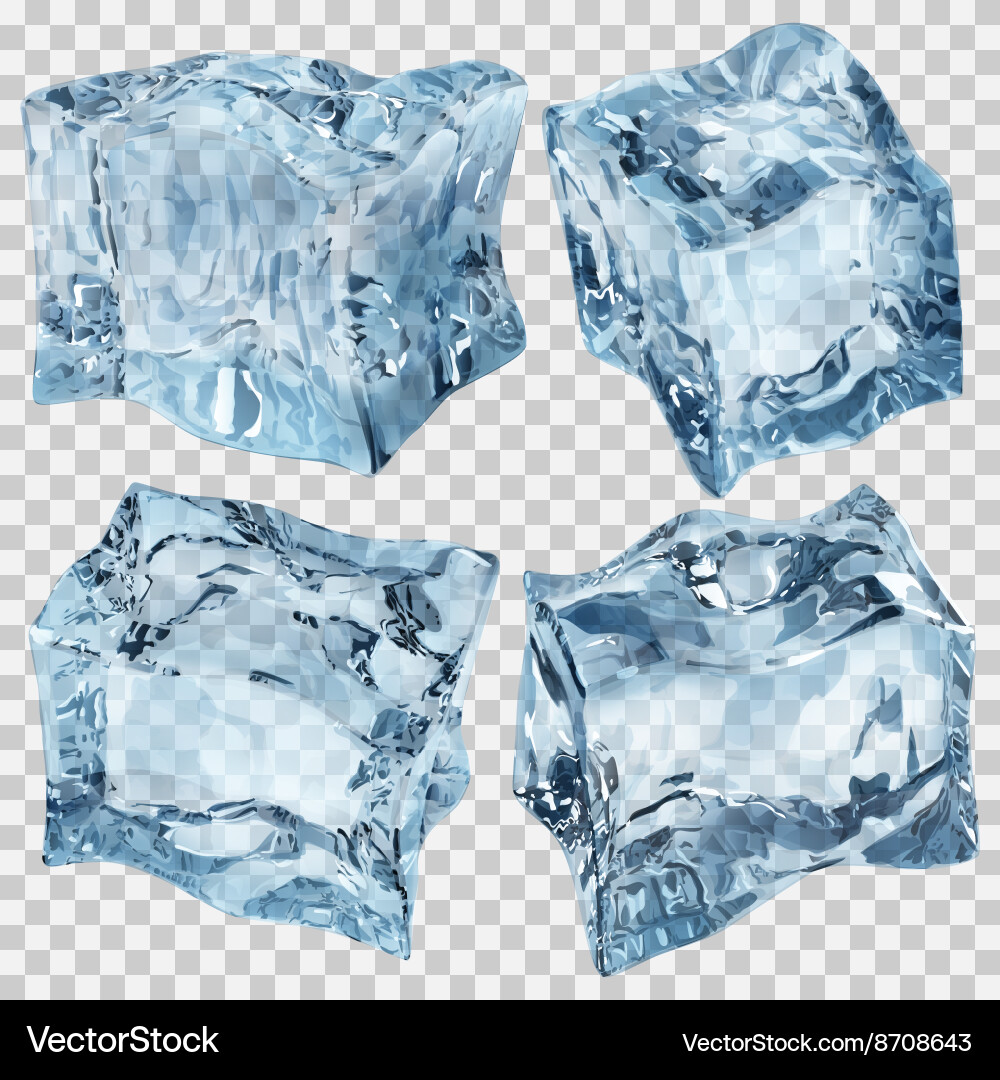 Ice cubes Royalty Free Vector Image - VectorStock