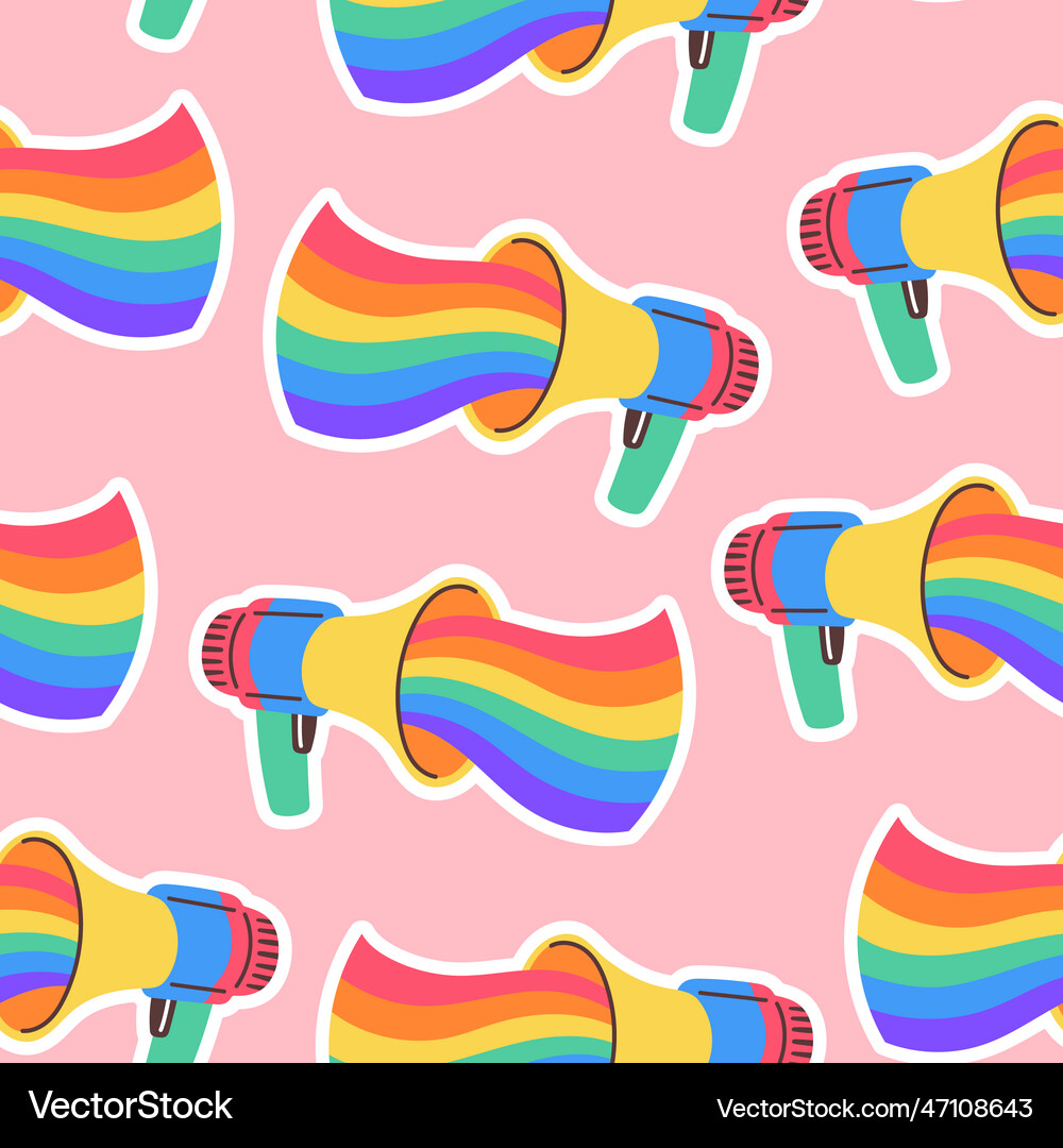 Lgbt seamless pattern symbol of the Royalty Free Vector