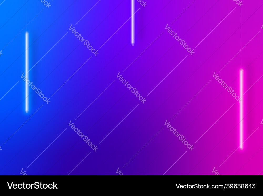 Realistic neon electric lamps Royalty Free Vector Image