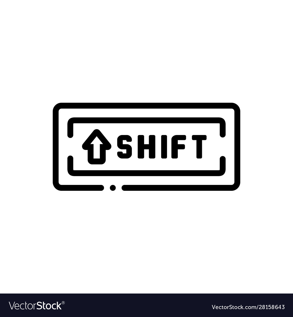 Shiftkey Royalty Free Vector Image - VectorStock