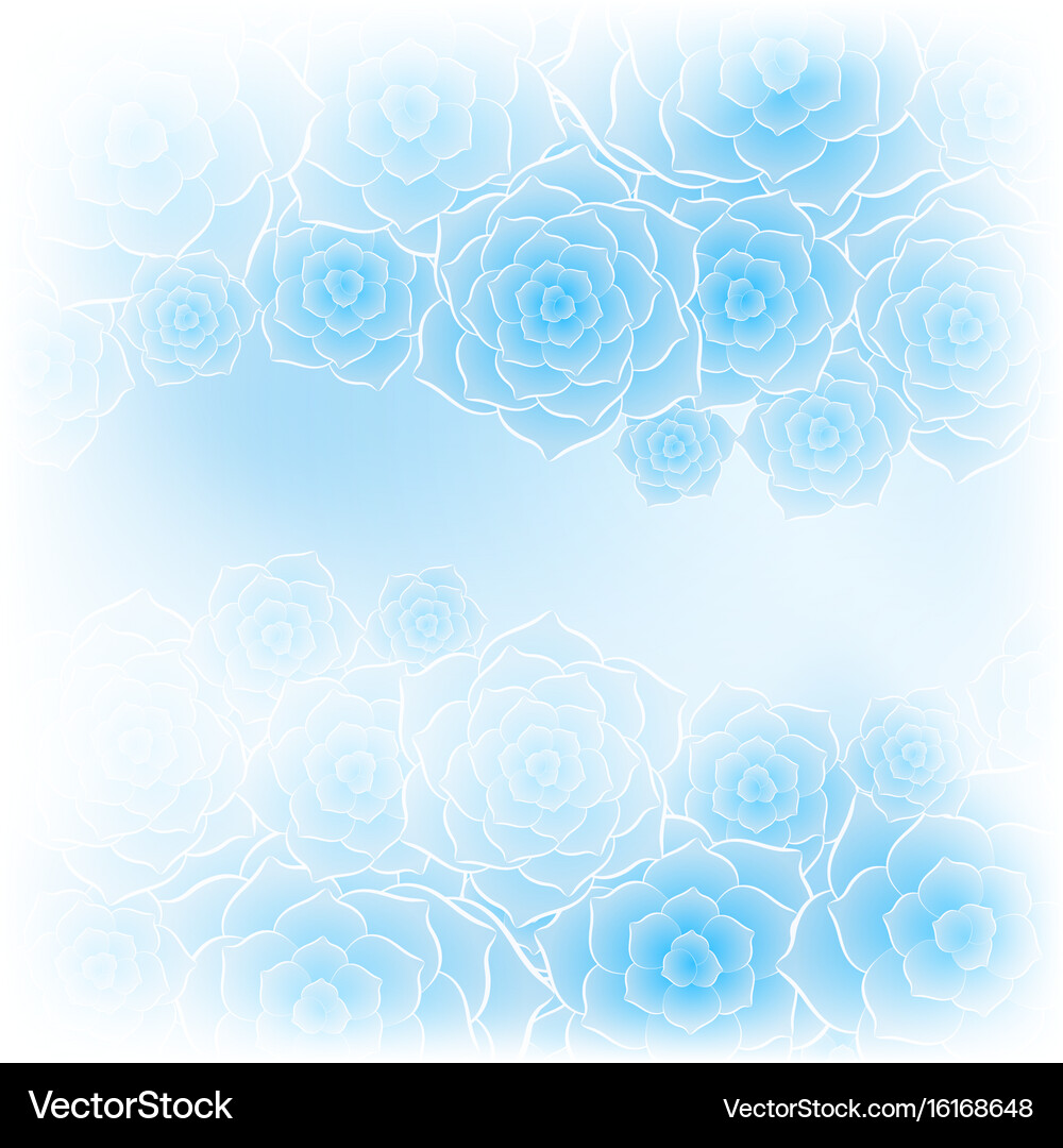 Beautiful blue rose flower background Royalty Free Vector