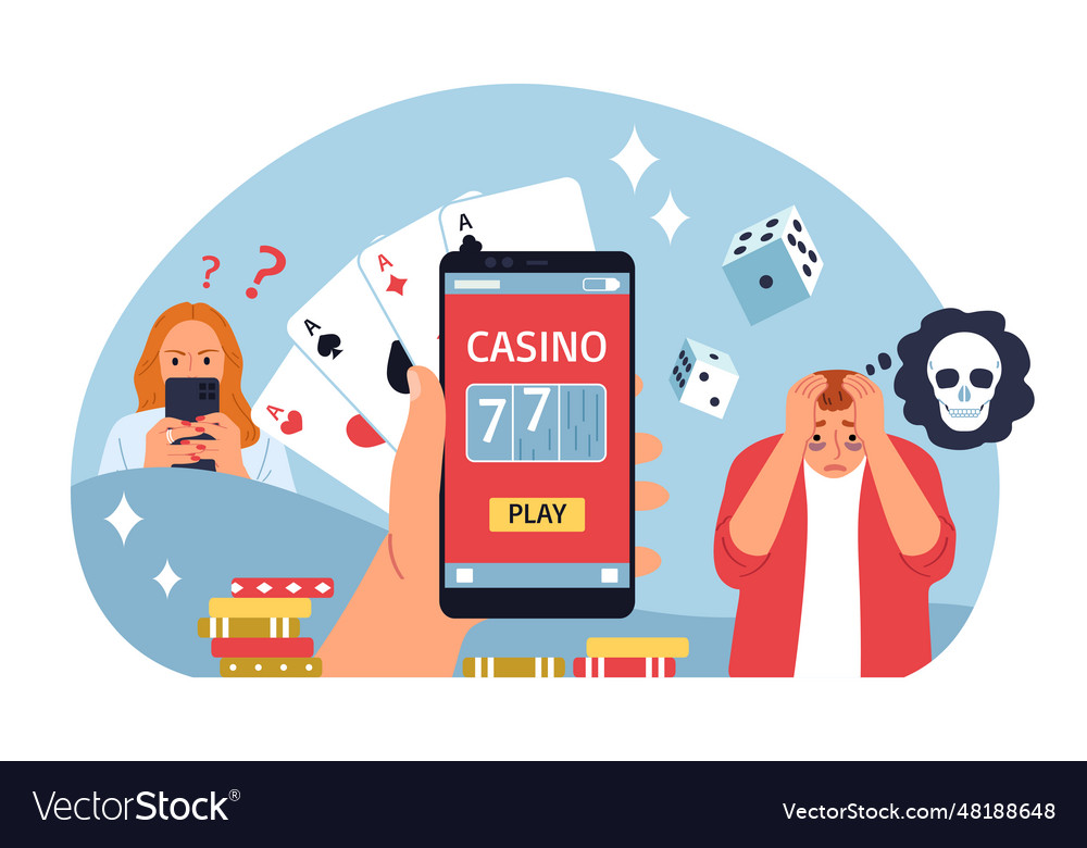 Human addiction flat concept Royalty Free Vector Image Human addiction flat concept Royalty Free Vector Image