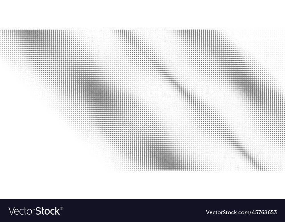 Abstract background gray halftone dots on white Vector Image