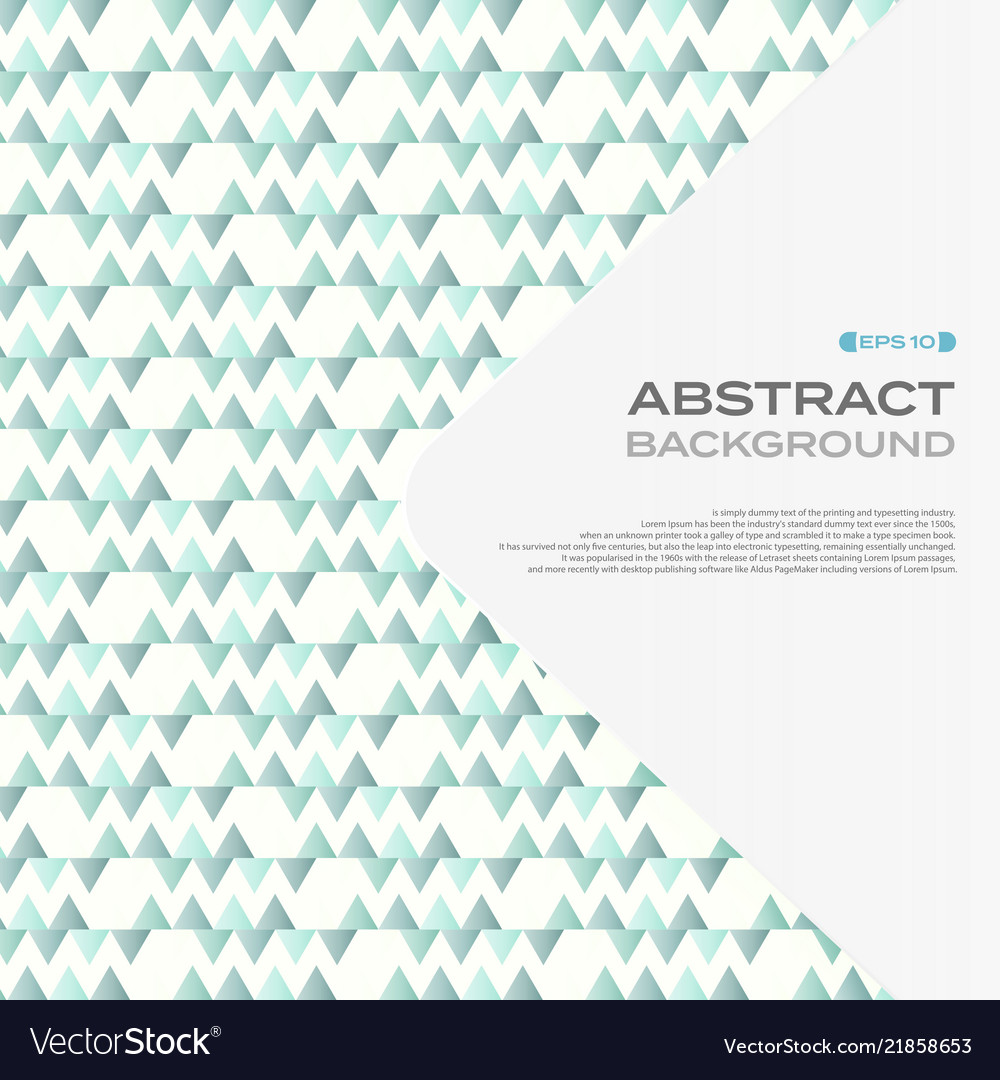 Abstract soft blue triangle pattern background Vector Image
