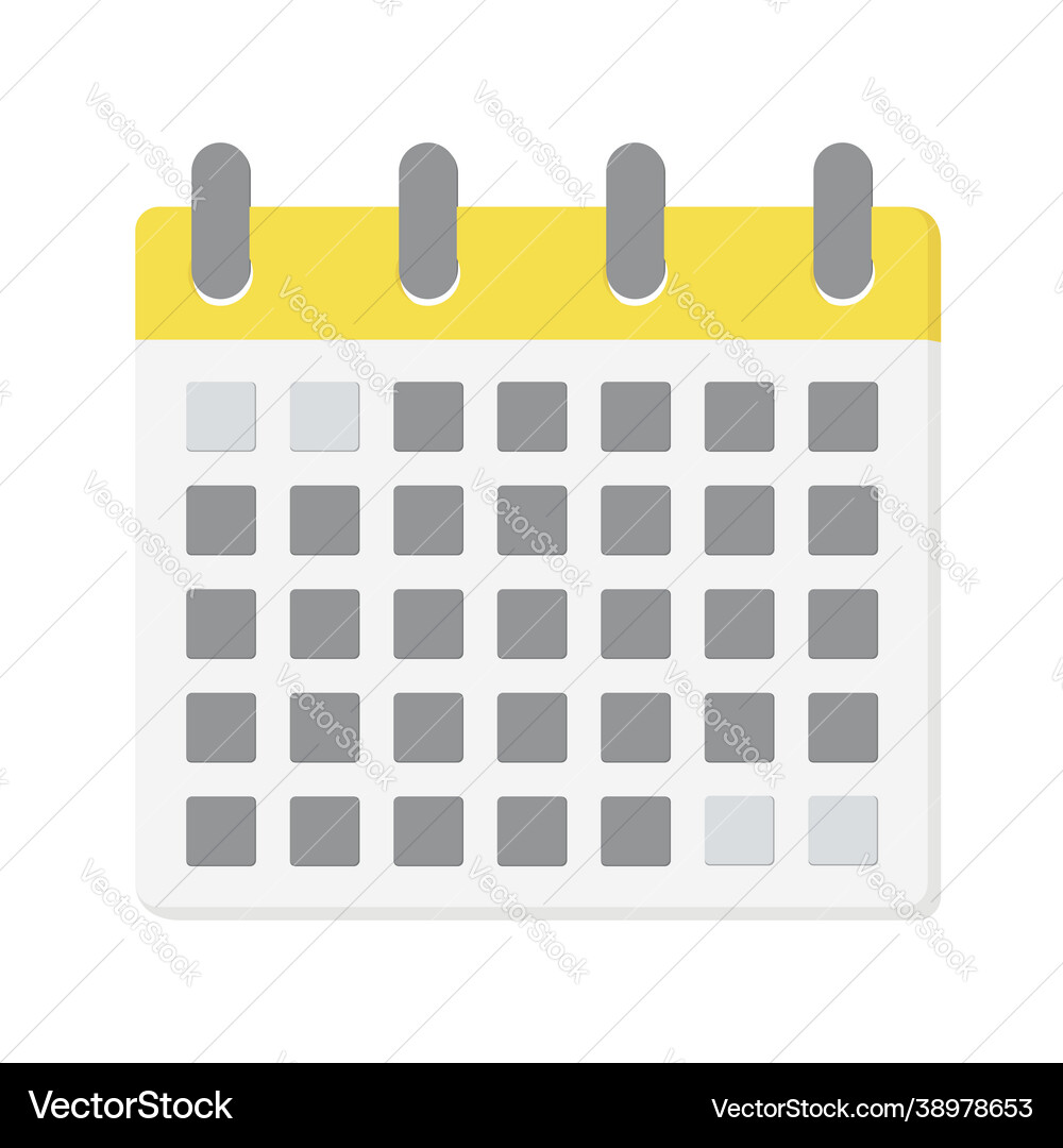 Calendar icon in a minimalist style Royalty Free Vector