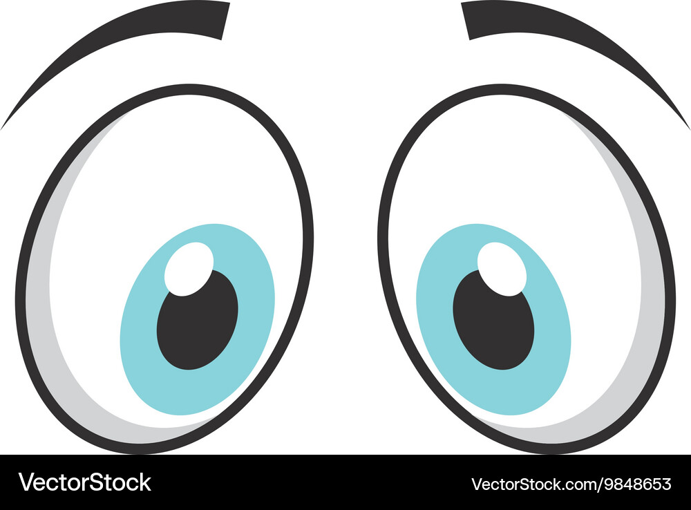 Cartoon eyes icon Royalty Free Vector Image - VectorStock