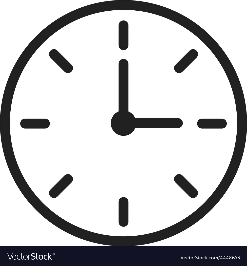 Clock Time Royalty Free Vector Image - VectorStock