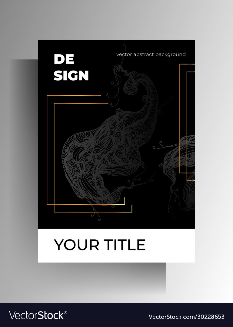 Cover template design for book magazine catalog Vector Image