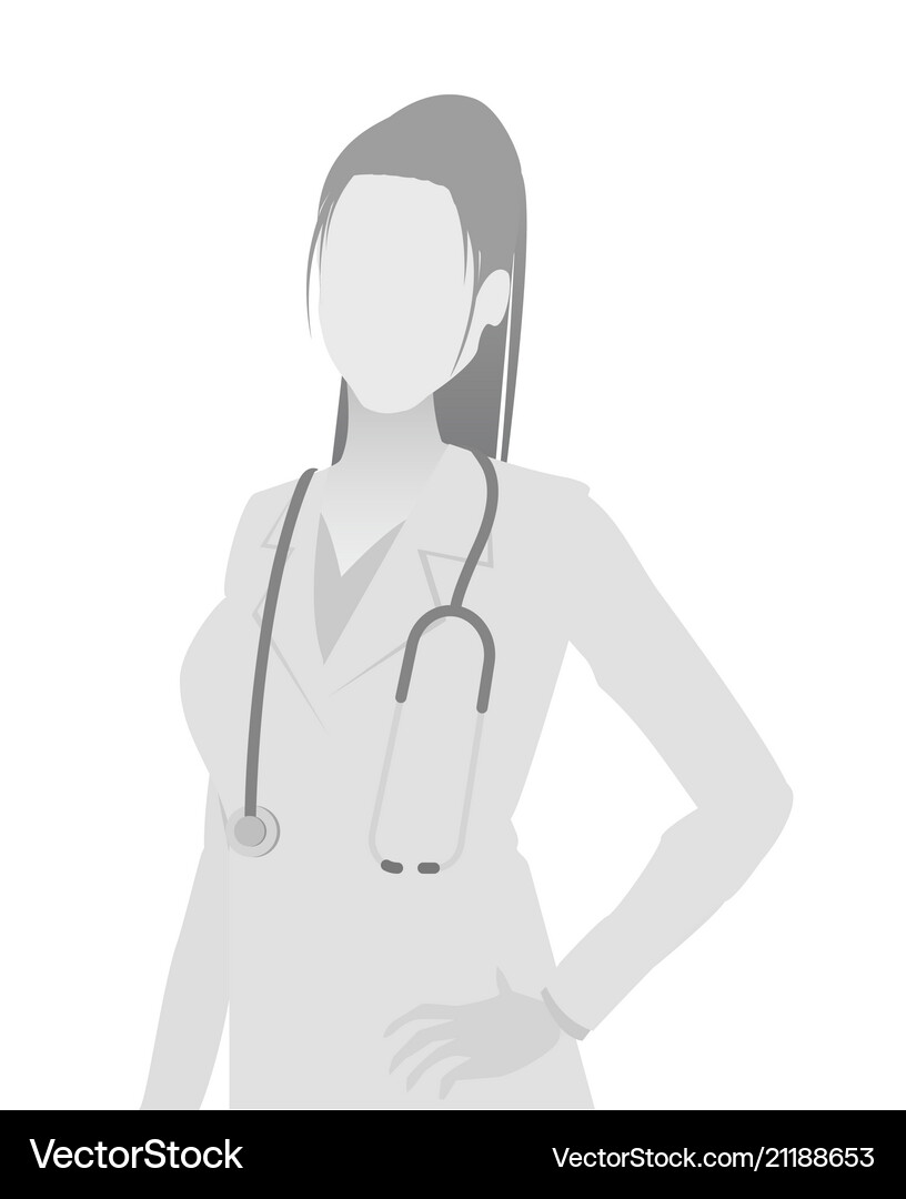 Default placeholder doctor half-length portrait Vector Image